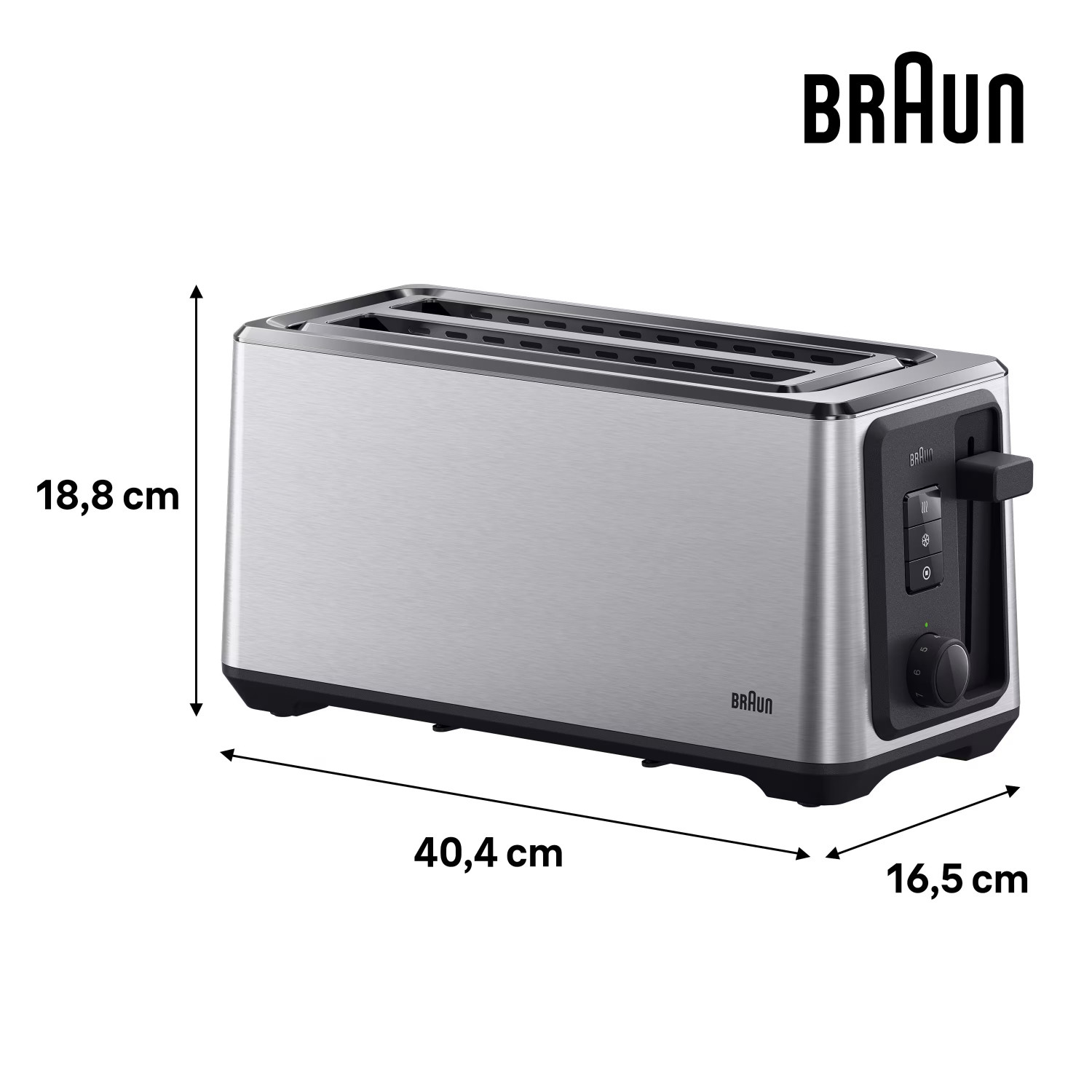 Braun HT5220BK Langschlitz Toaster | Majdic